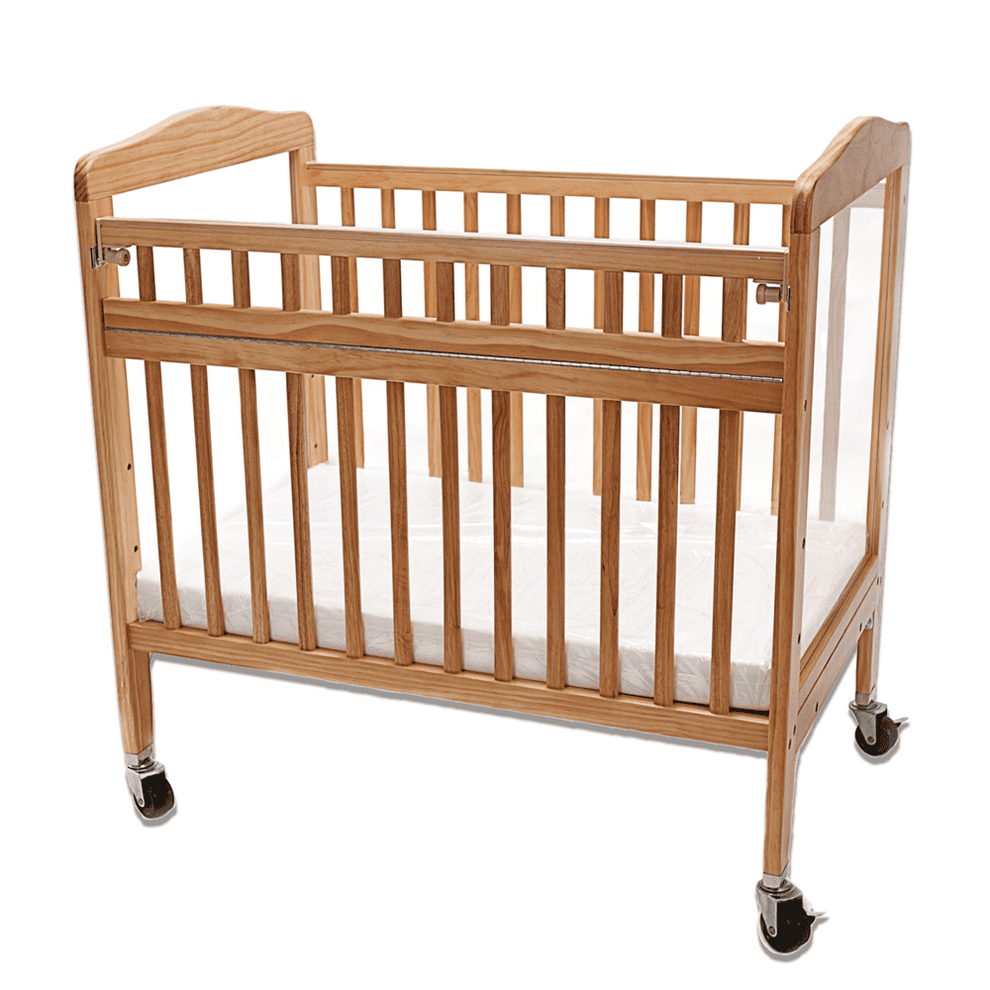 Mini/Portable Non-folding Wooden Window Crib with Safety Gate – The ...